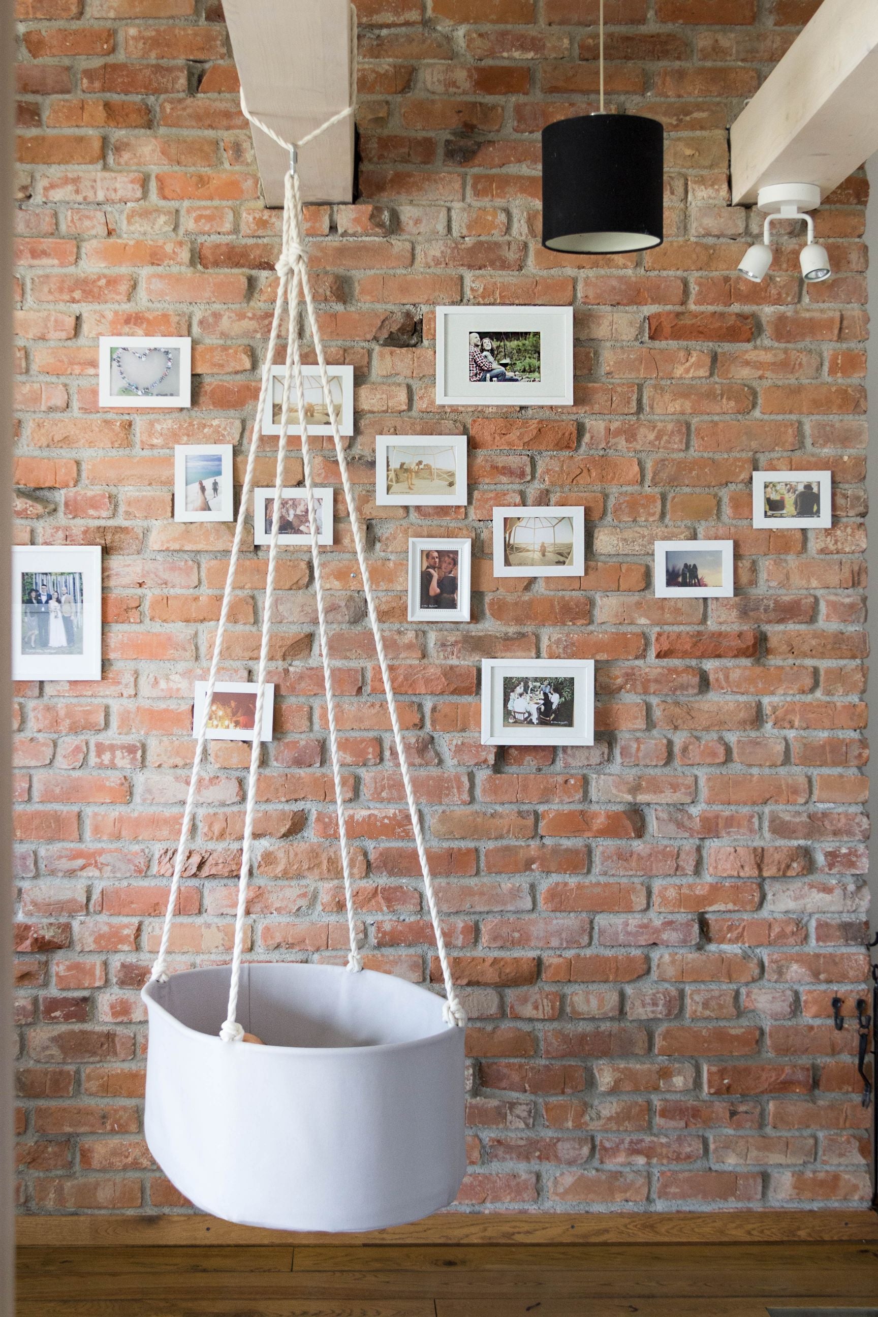 Hanging Baby Cradle | Light Grey - Swingy Nest