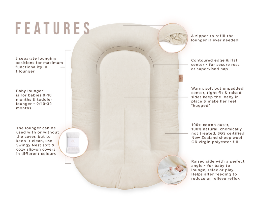 Wool Baby Lounger - Swingy Nest